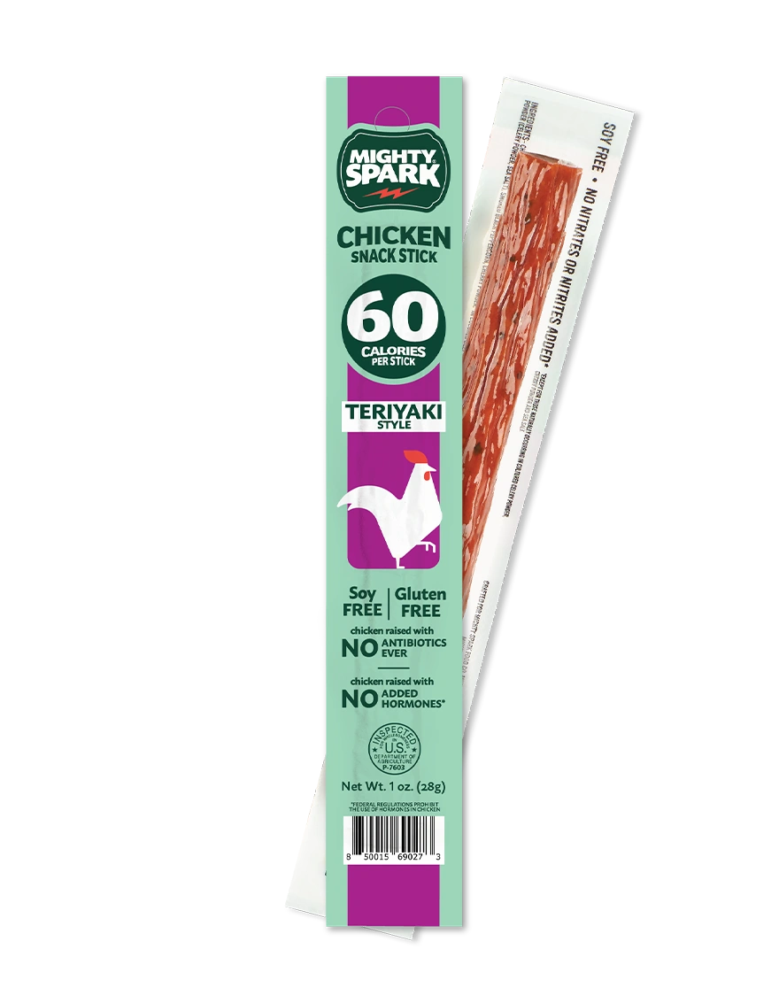 Teriyaki Style Chicken Snack Stick – Mighty Spark Food